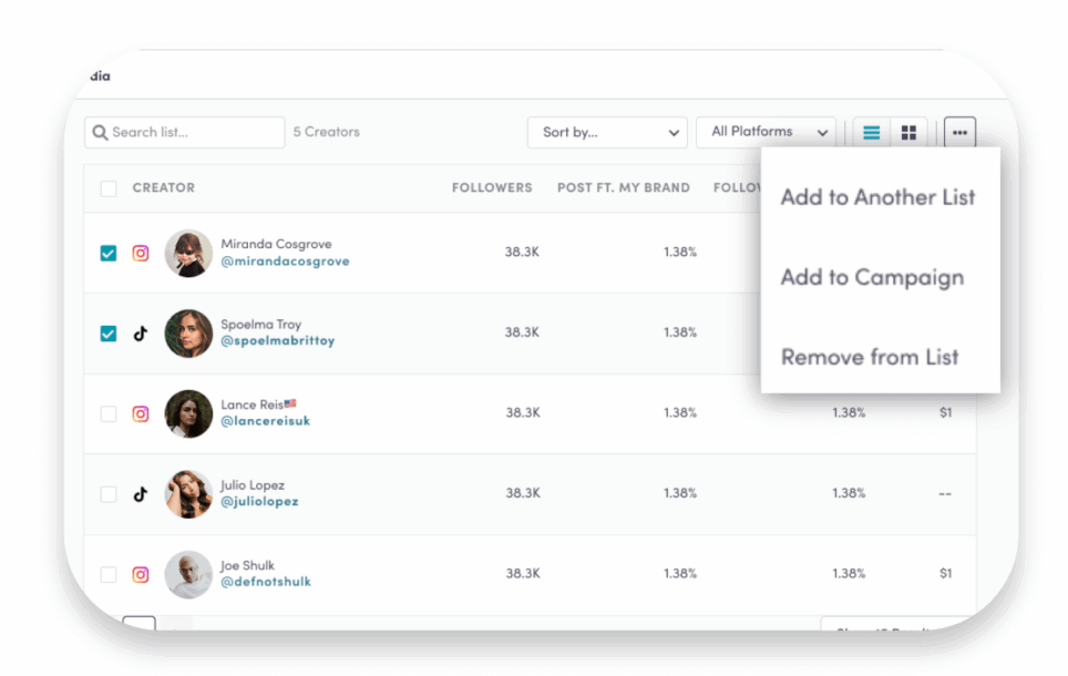 Streamline your lists with bulk delete & add to campaign | Bazaarvoice